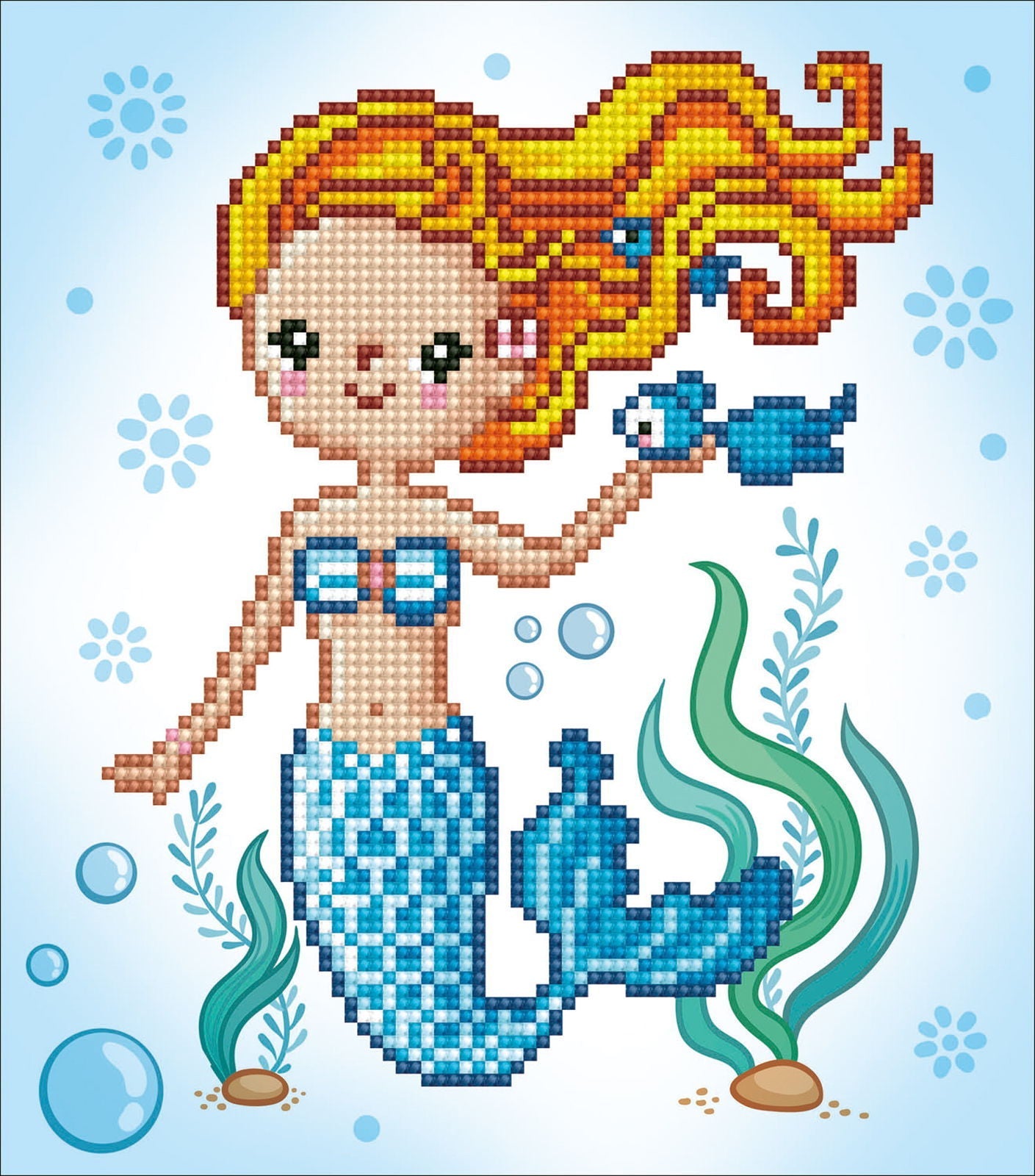 Sweet Swimmer | Diamond Painting Kits Mermaids | Diamond Dotz – DIAMOND ...