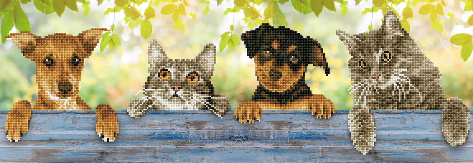 Hang In There | Diamond Painting Kit Dogs | Diamond Dotz – DIAMOND DOTZ