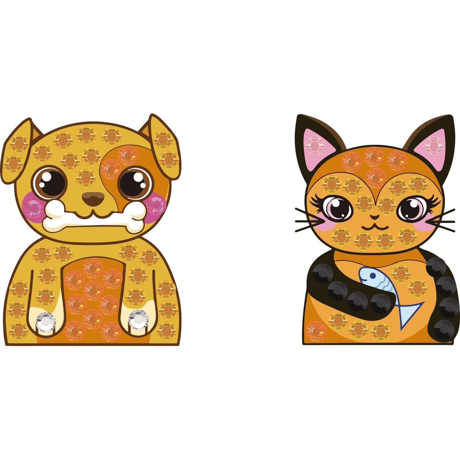 dotz Diamond Dotz BIG DOTZ Stickers Pack 9 - Pup & Pus Cat Top Sale | Baby